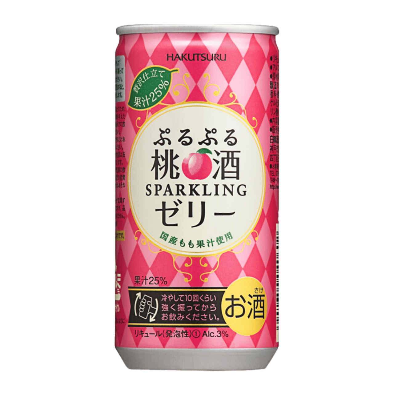 Buy Puru Puru Momoshu Jelly Sake 190mL - Red Bottle