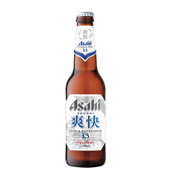 Buy Asahi Black Munich Type Draft Bottles 334mL - Red Bottle