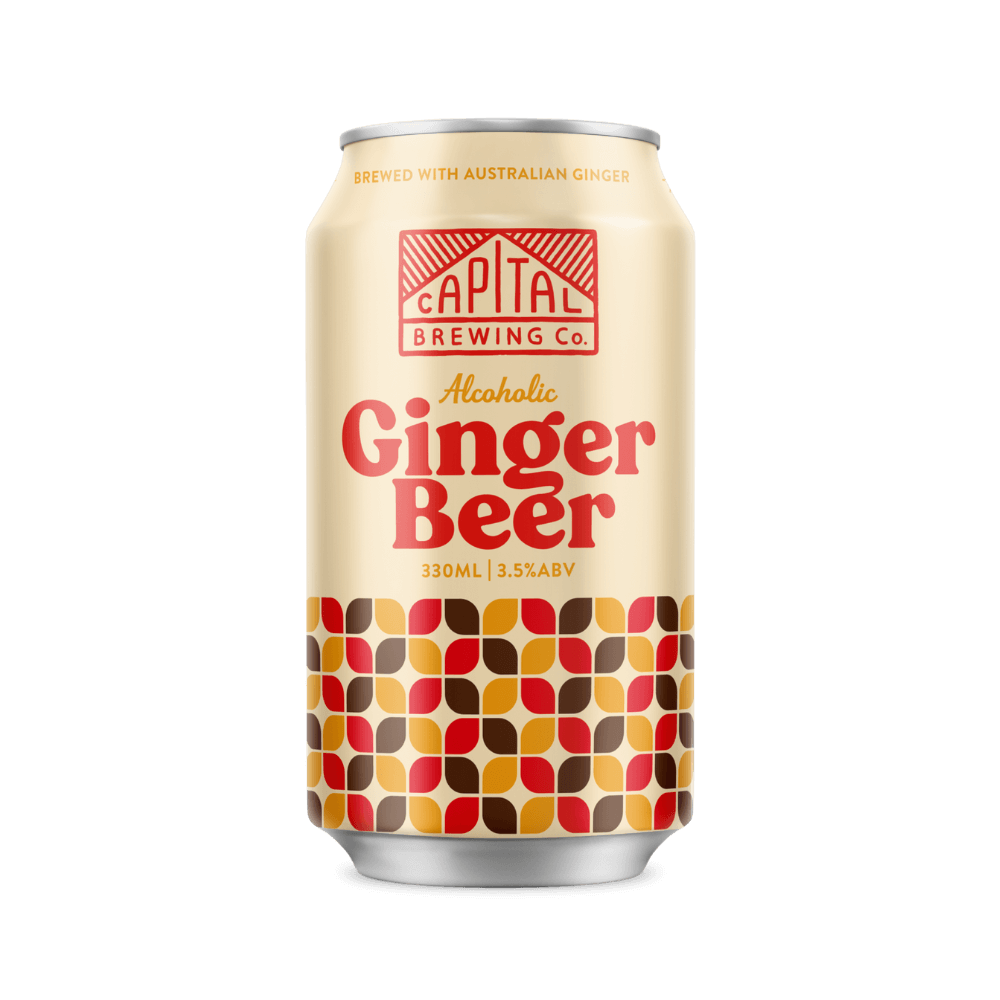 Buy Capital Brewing Co Alcoholic Ginger Beer 330mL - Red Bottle