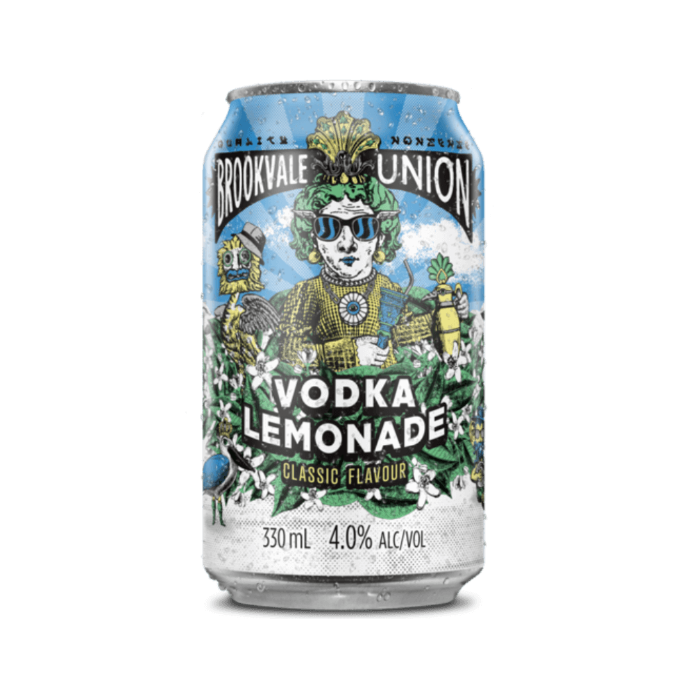 Buy Brookvale Union Vodka Lemon Classic Can 330mL - Red Bottle