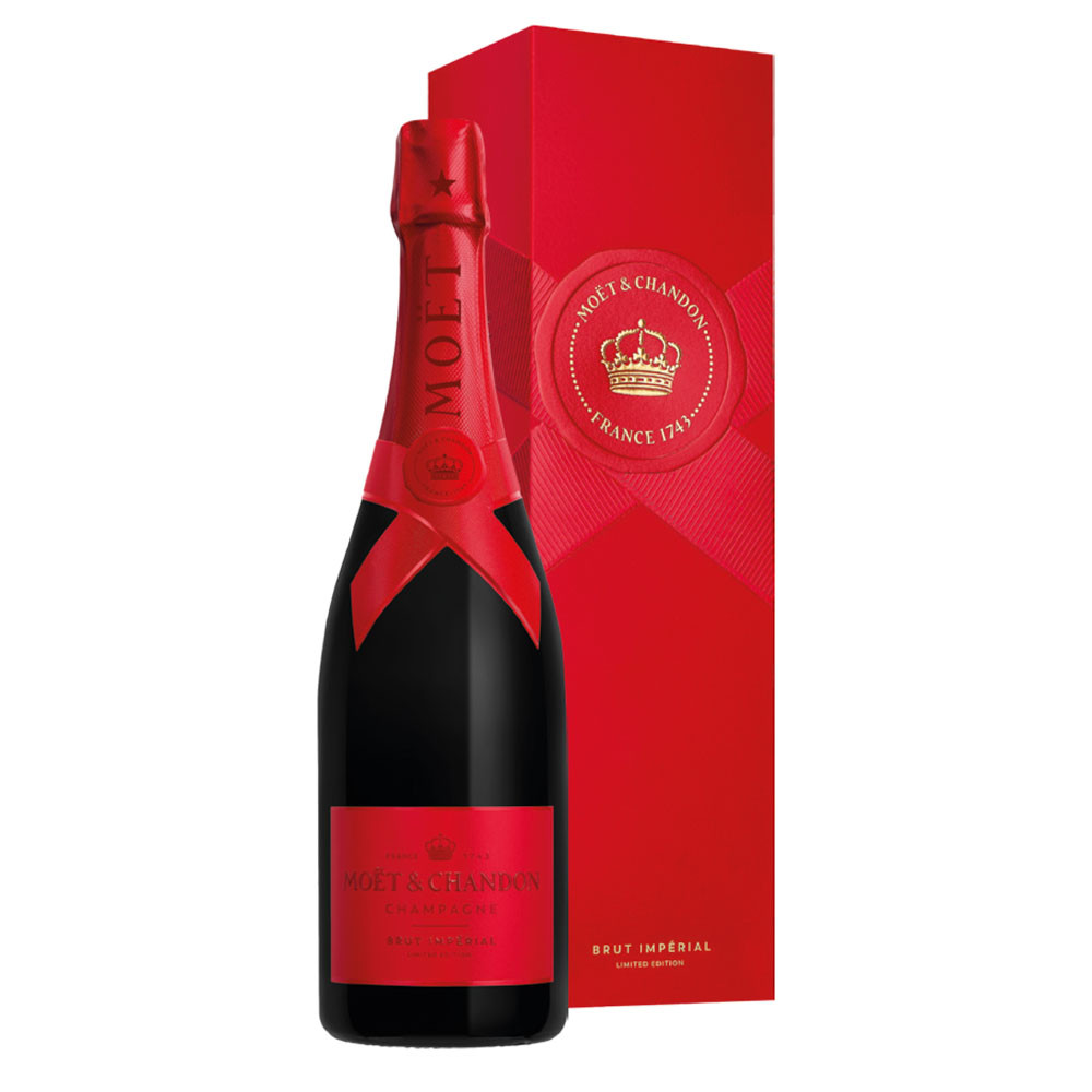 Buy Moet & Chandon Brut Imperial Red Limited Edition NV Champagne 750mL ...