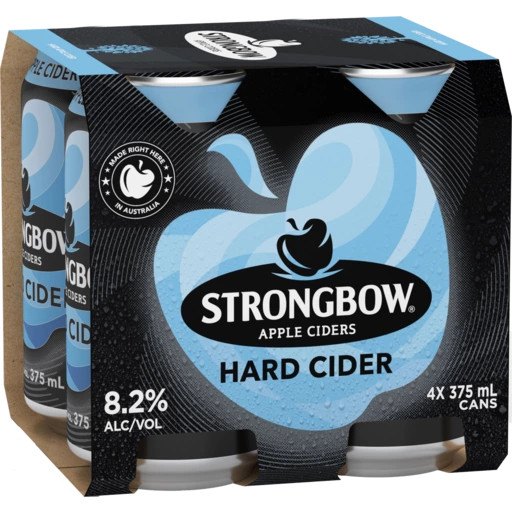 Buy STRONGBOW-HARD APPLE CIDER 8.2% CAN 375ML - Red Bottle