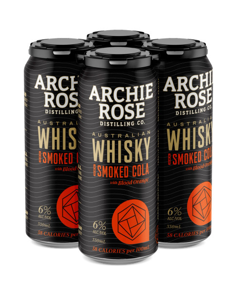 Buy ARCHIE ROSE-WHISKY & SMOKED COLA CANS 330ml - Red Bottle