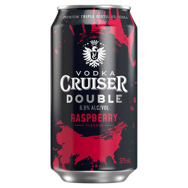 Buy Vodka Cruiser Double Raspberry 375mL - Red Bottle