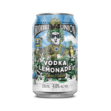 Buy Brookvale Union Vodka Lemon Classic Can 330mL - Red Bottle