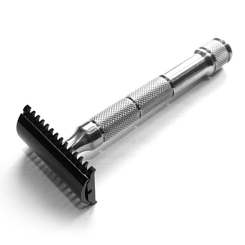 Ikon Deluxe DLC Special Edition Open Comb Stainless Steel Razor