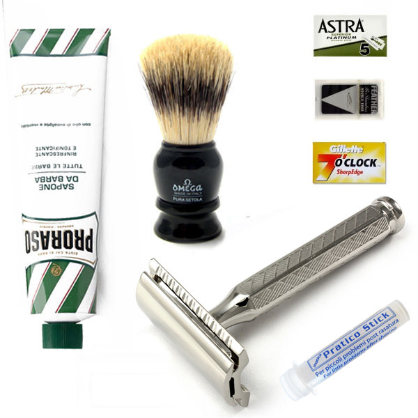 Economy Safety Razor Shaving Set