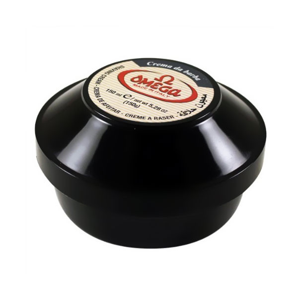 Omega Shaving Cream Soap in a bowl