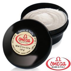 Omega Shaving Cream Soap in a bowl