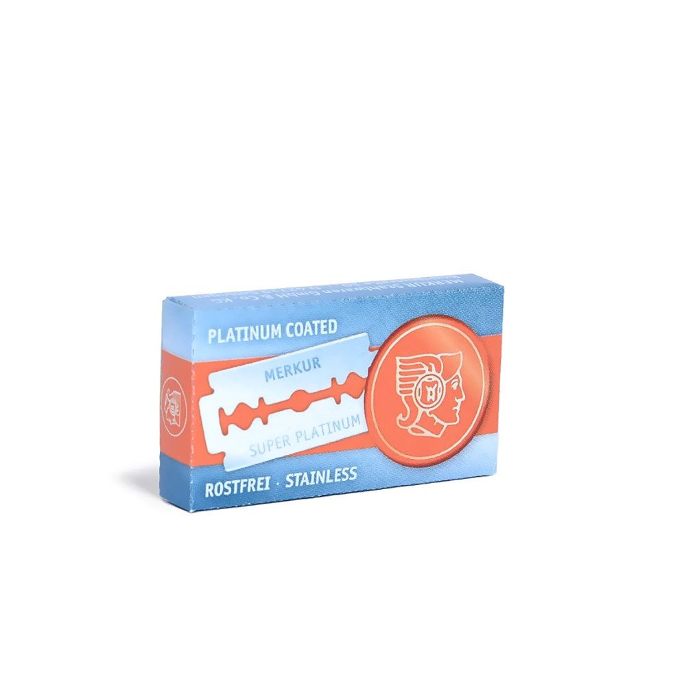 Merkur Super Platinum Double Edge (DE) Stainless Razor Blades
