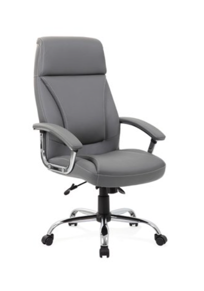 Penza Executive Grey Leather Chair