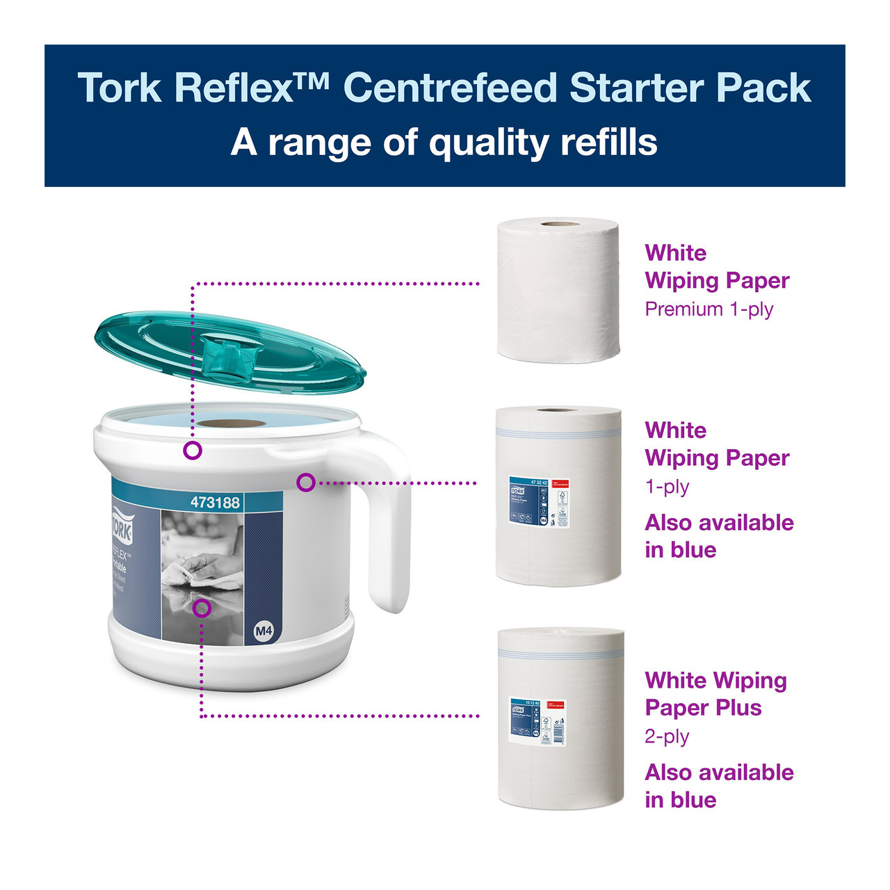 Reflex™ Centre Feed Paper Towel & Dispenser M4