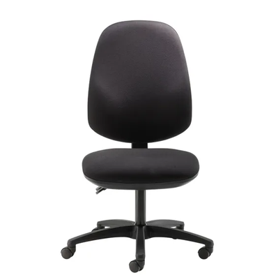 Cappela Campos High Back Posture Chair No Arms 2 Lever Mechanism Fabric ...