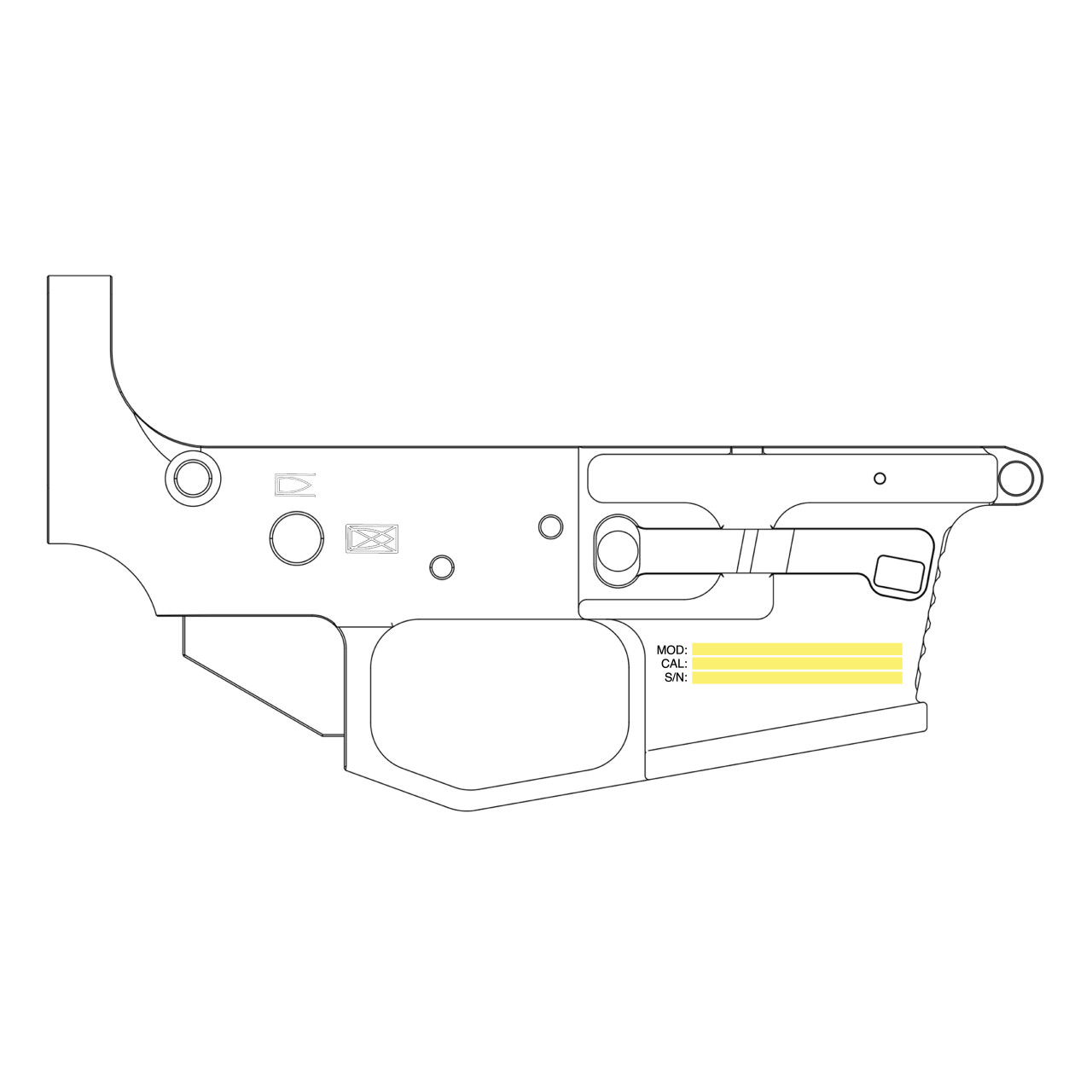 Variance Lower Receiver - AR9 - Billet & Anodized