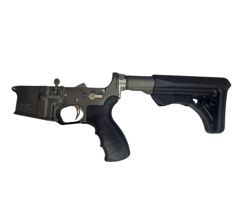 Saltwater Arms Barracuda Complete Lower Receiver - Tungsten