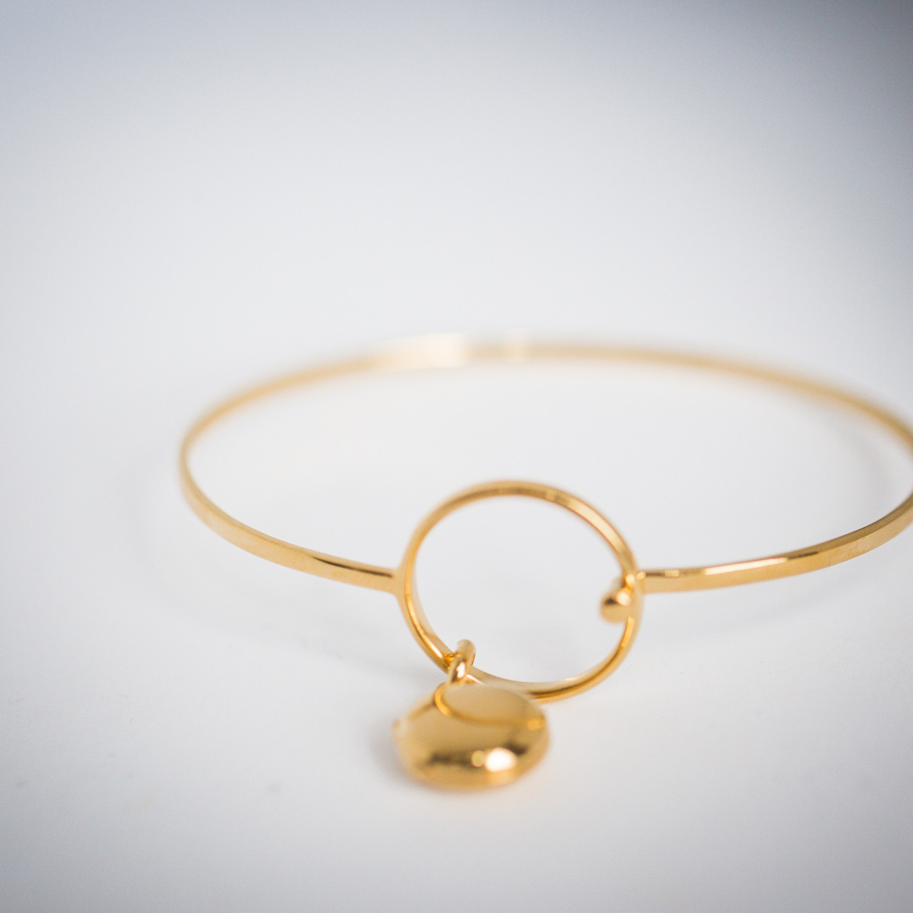 Gold Bangle Locket Bracelet with permanent photos and pictures inside ...