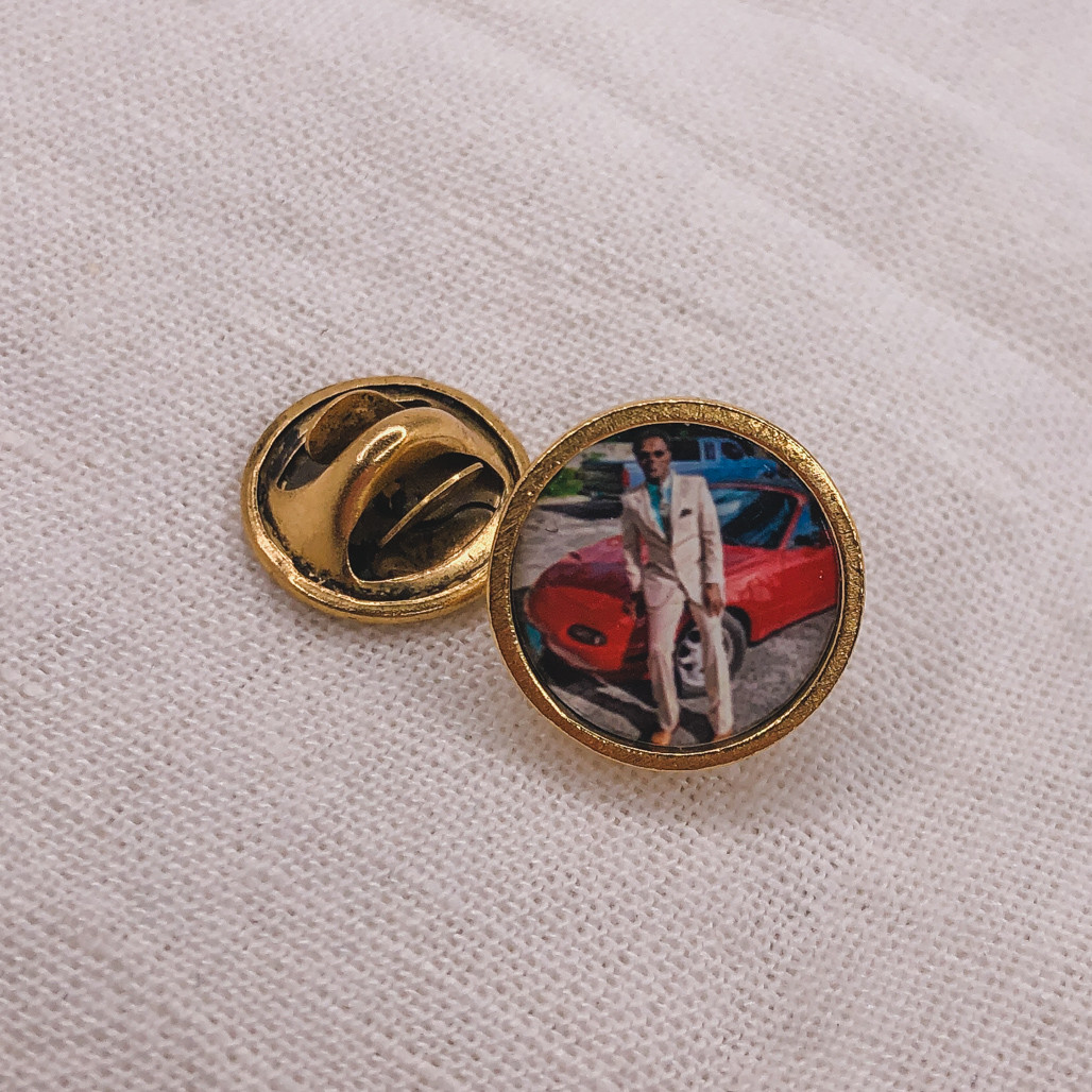Lapel Pin Locket to Hold Last Memory of a Father - Locket Sisters