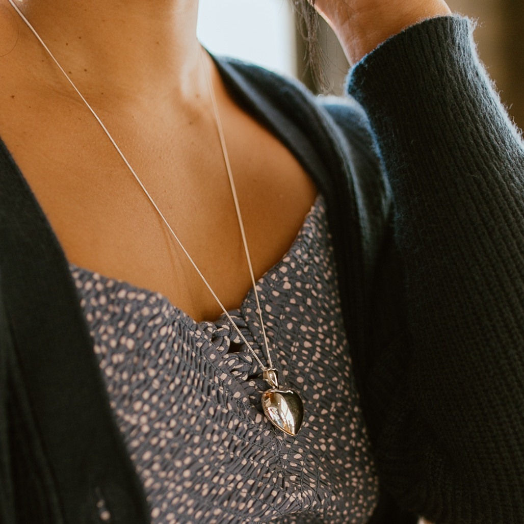 The Big Love Heart Locket is a large silver heart locket with 2 ...