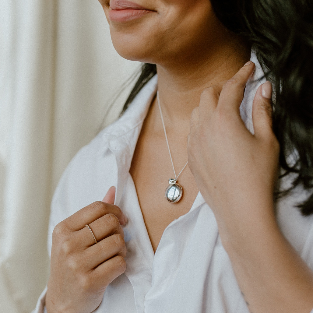 Modern heirloom locket necklace designs custom made with personalized ...