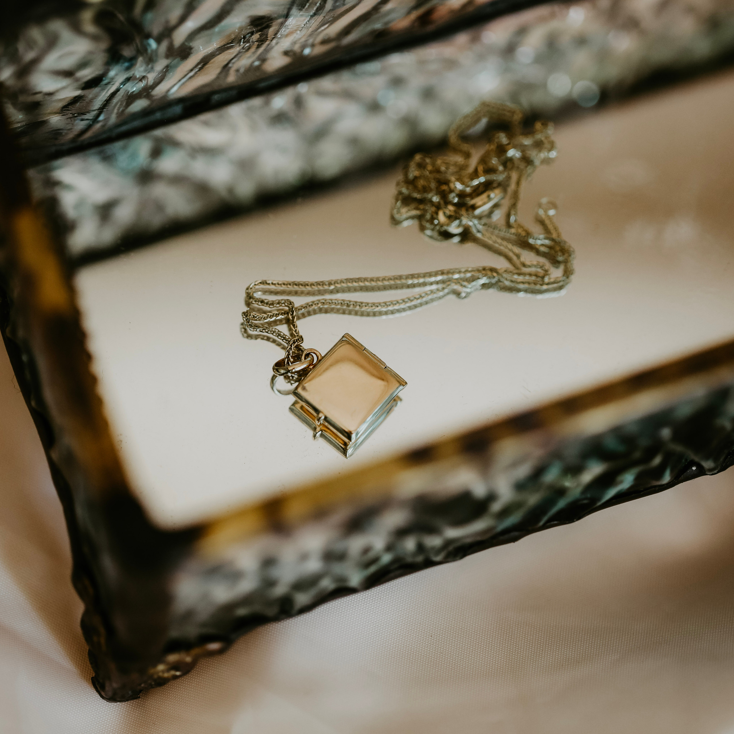 14k Solid Gold Lockets with Photographs Inside