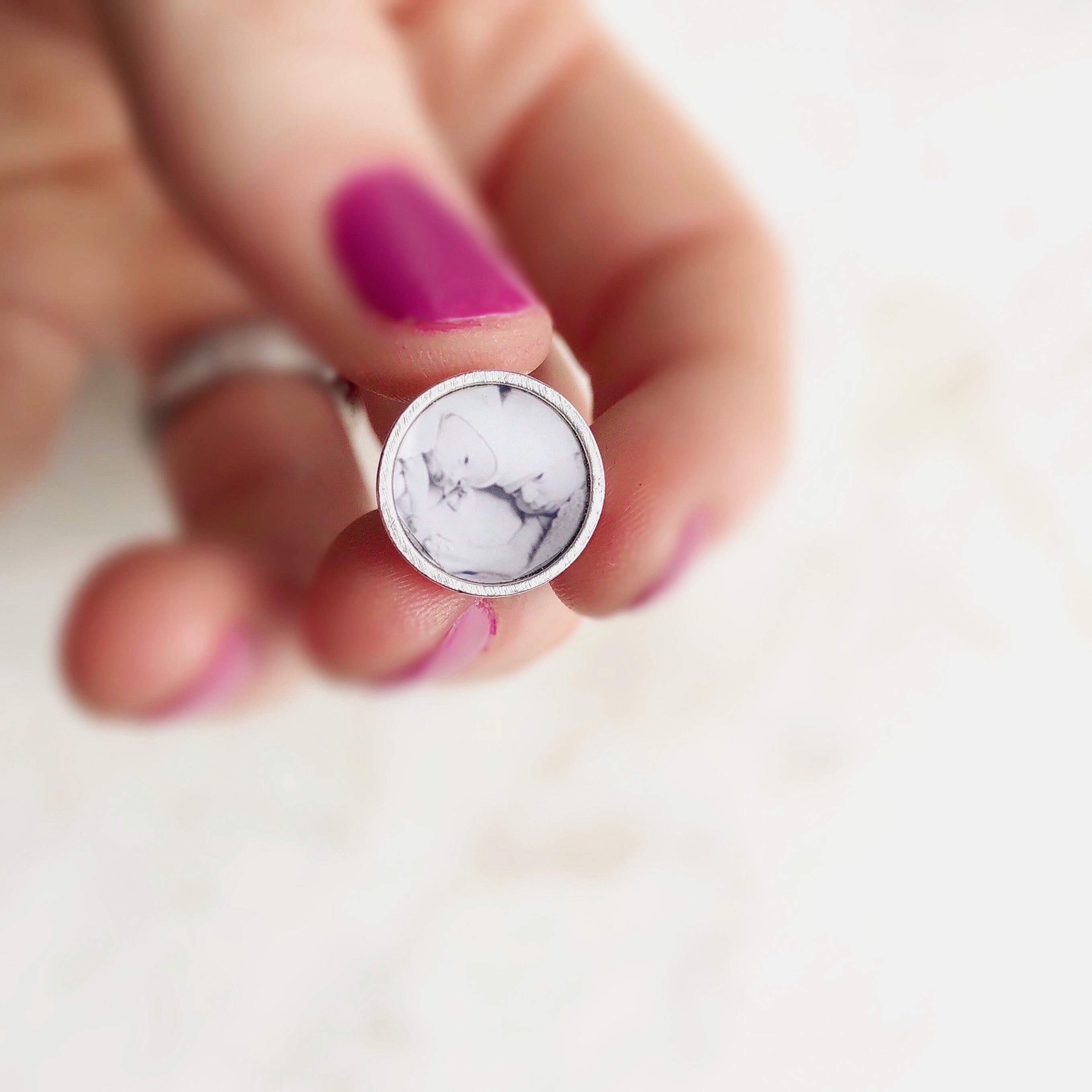 Lapel Pin with Photo Inside for my Husband - Locket Sisters