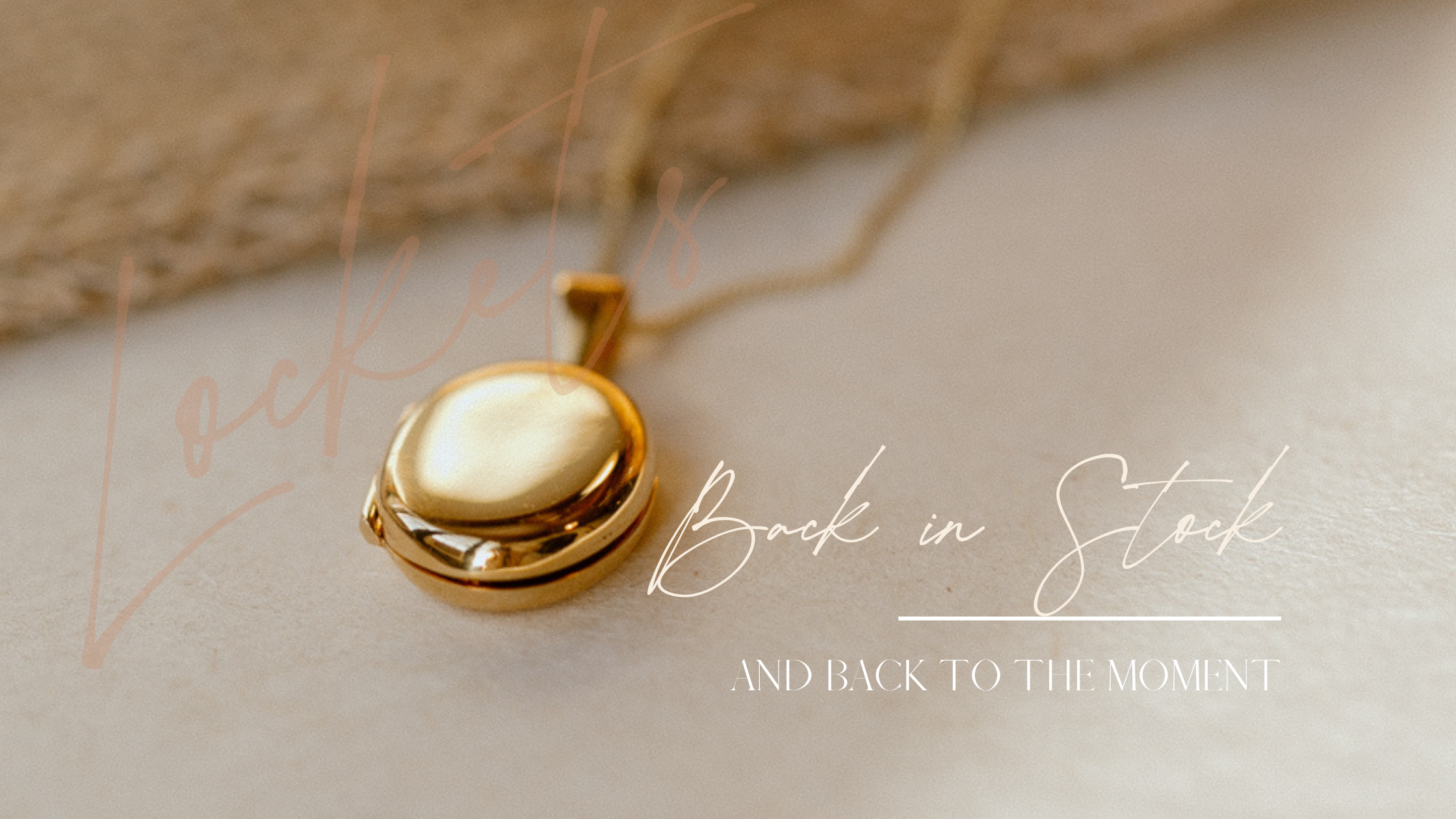 Back in Stock, Back to the Present Moment - Locket Sisters