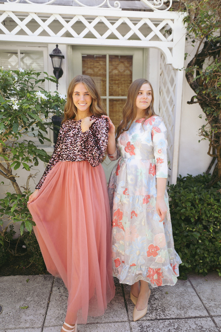 Sprinkle of Stardust Dress (2 Colors) | Modest Dresses