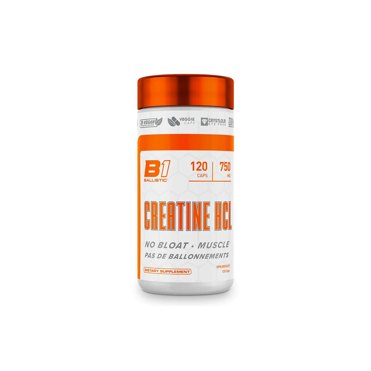 Ballistic Labs Creatine Hcl 120cap Optimize Nutrition