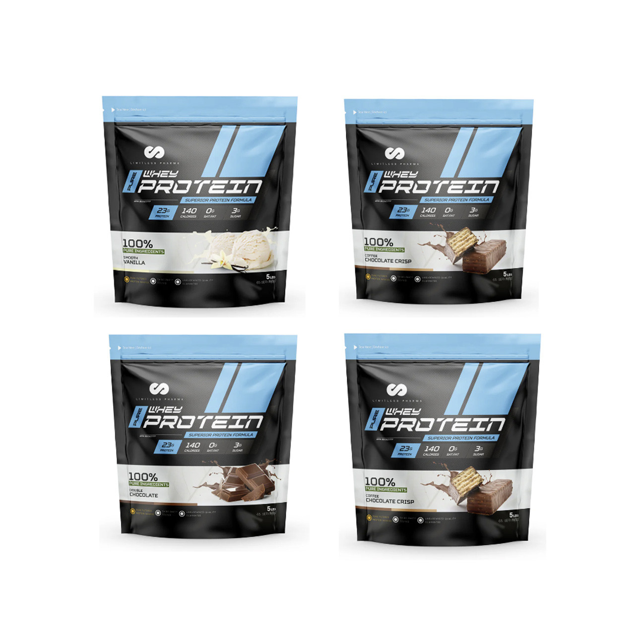 Limitless Pharma Pure Whey Isolate 2lb | Optimize Nutrition