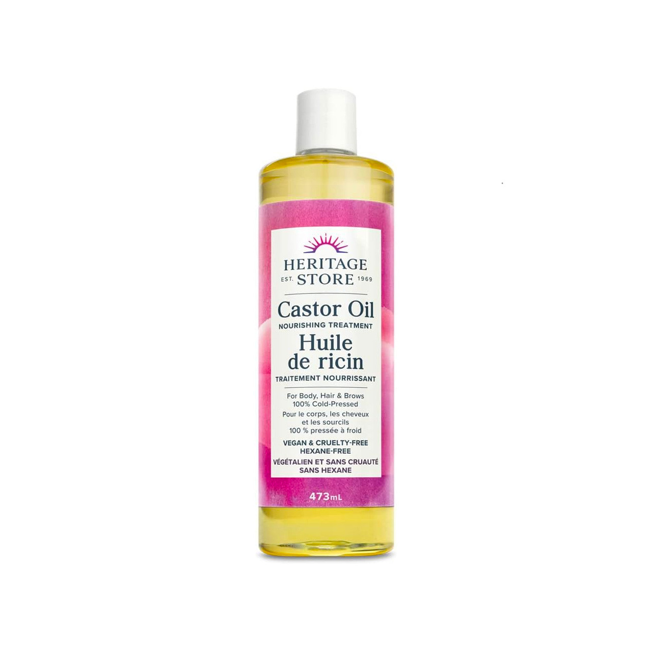 Heritage Store Castor Oil 473ml | Optimize Nutrition