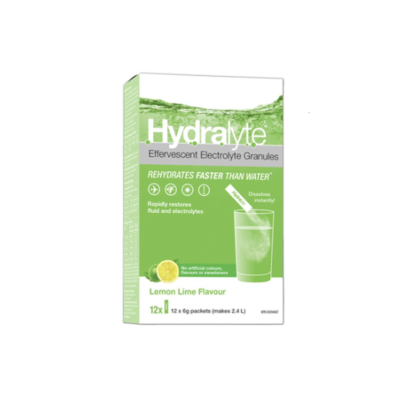 Hydralyte Effervescent Electrolyte Granules 12x6g | Optimize Nutrition