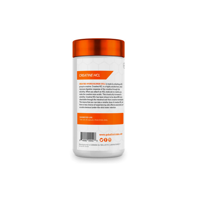 Ballistic Labs Creatine Hcl 120cap Optimize Nutrition