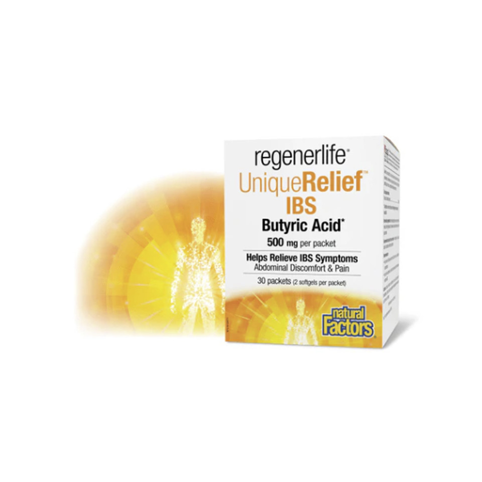 Natural Factors Regenerlife Unique Relief IBS Butyric Acid 500mg ...