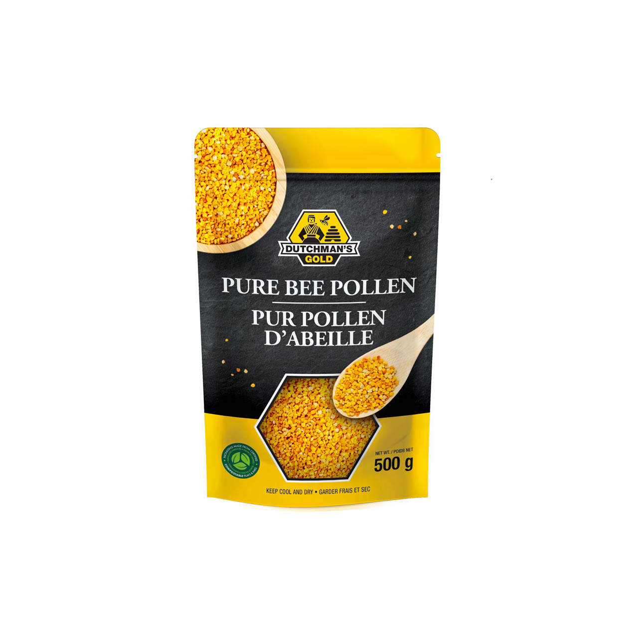 Dutchman's Gold Pure Bee Pollen 500g | Optimize Nutrition