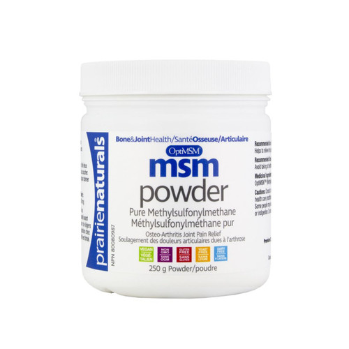 Prairie Naturals MSM Powder 250g | Optimize Nutrition