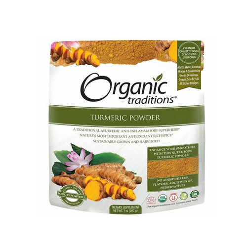 Organic Traditions Turmeric 200g | Optimize Nutrition
