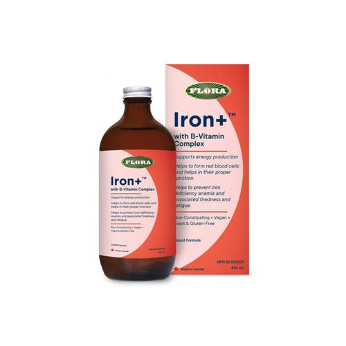 Flora Iron+ with B Vitamin Complex 445ml |Optimize Nutrition