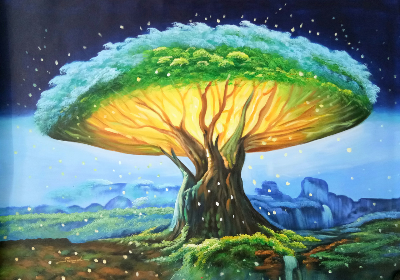 Buy A MAGICAL TREE Handmade Painting by ARTOHOLIC. Code:ART_3319_75302 ...