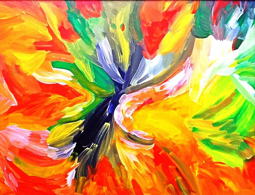 Color Magic - 40in x 30in,ART_PIAA13_4030,Canvas,Preeti Arora,Acrylic ...