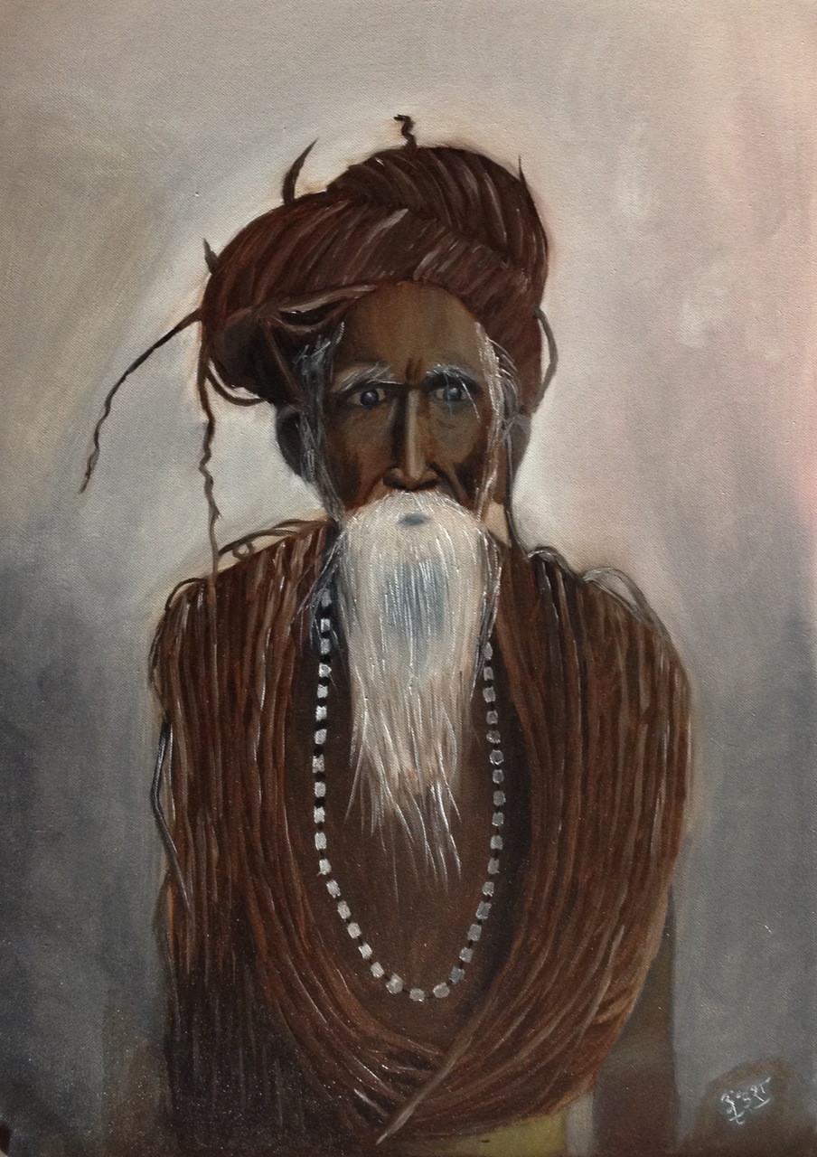 Buy An ascetic monk Handmade Painting by Ankush Bhayekar. Code:ART_1798 ...