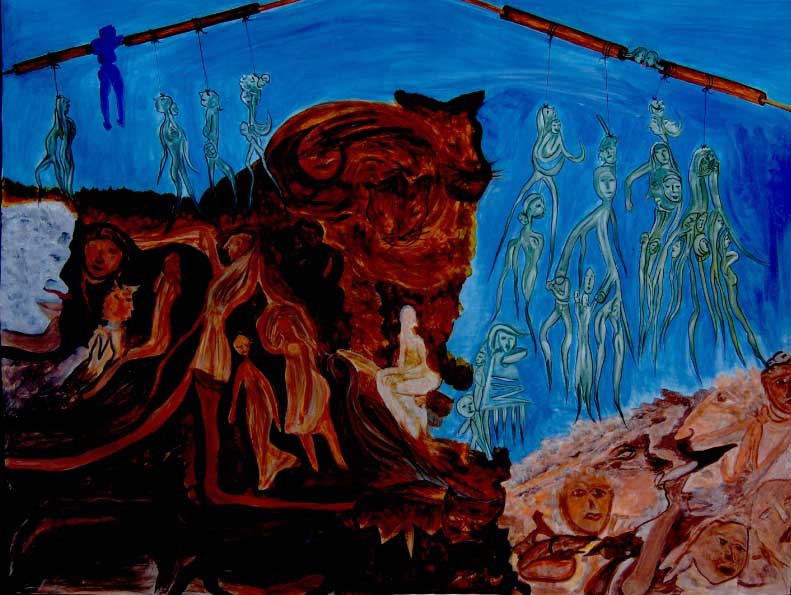Buy LOVE ENEMY Handmade Painting by Abdul Majeed. Code:ART_1745_14321 ...