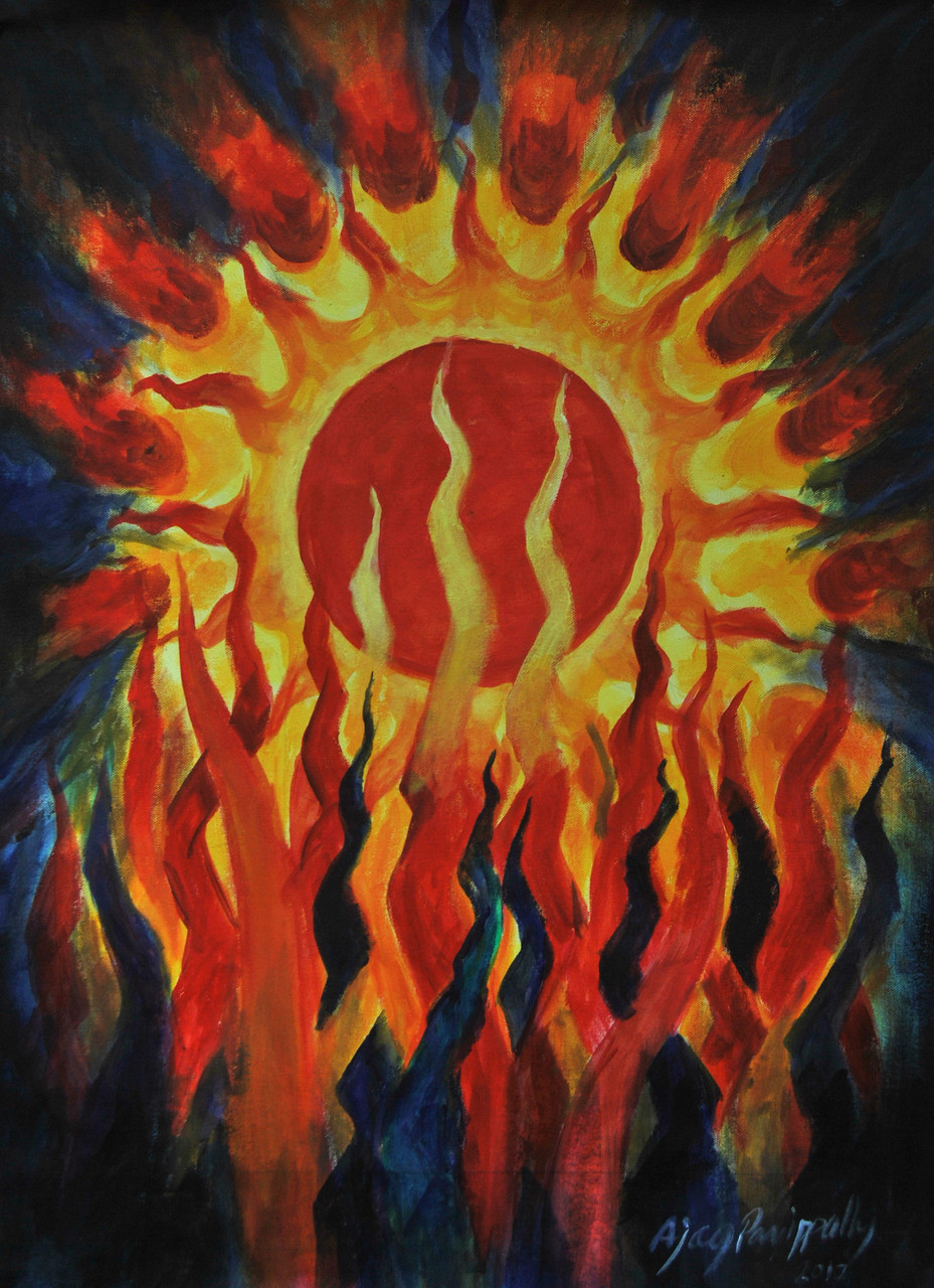 Buy Suriyayag Handmade Painting by Ajay Parippally. Code:ART_1088_17274 ...