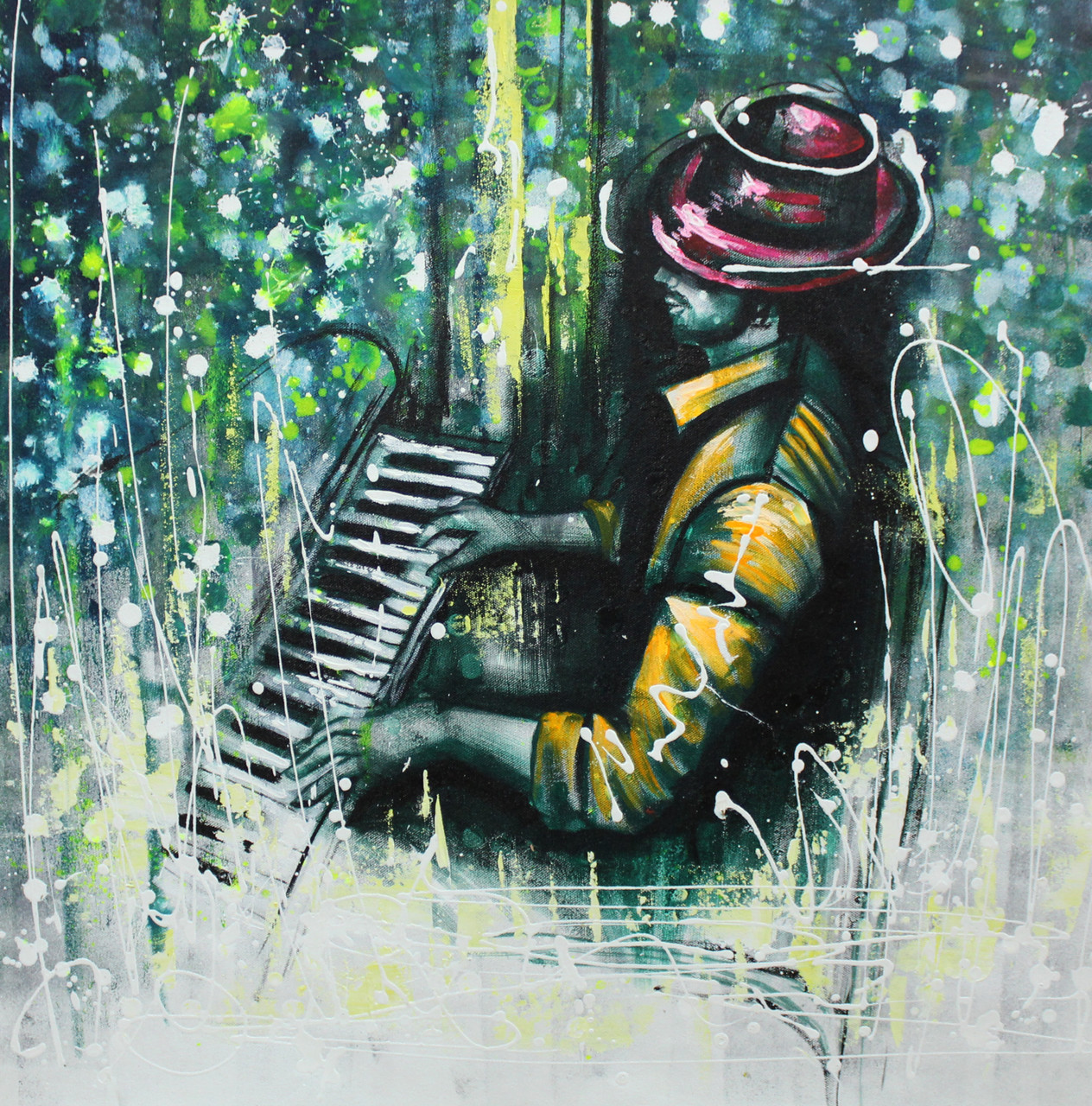 Buy Musical Art 07 (ART_1522_20007) - Handpainted Art Painting - 24 in ...