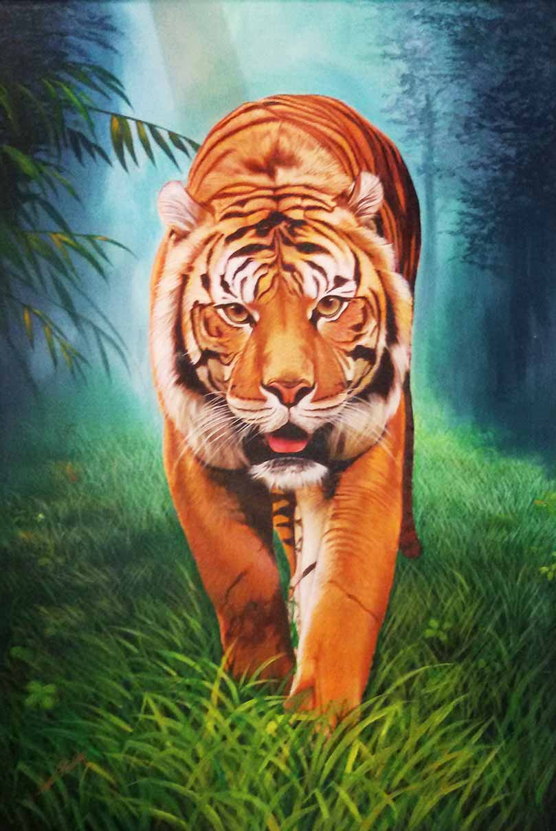 Buy Human Carelessness Should Stop Handmade Painting by Jacob Philip ...