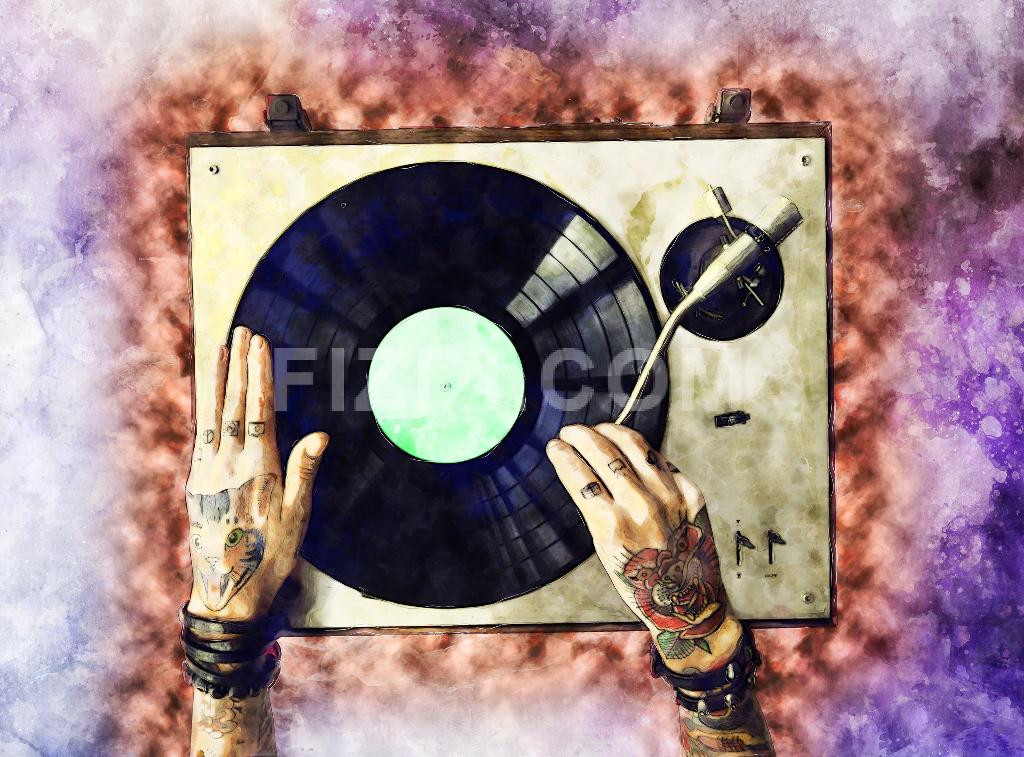 Shop Audio Music 2 (PRT_44) - Canvas Art Print - 29in X 21in Canvas Art ...