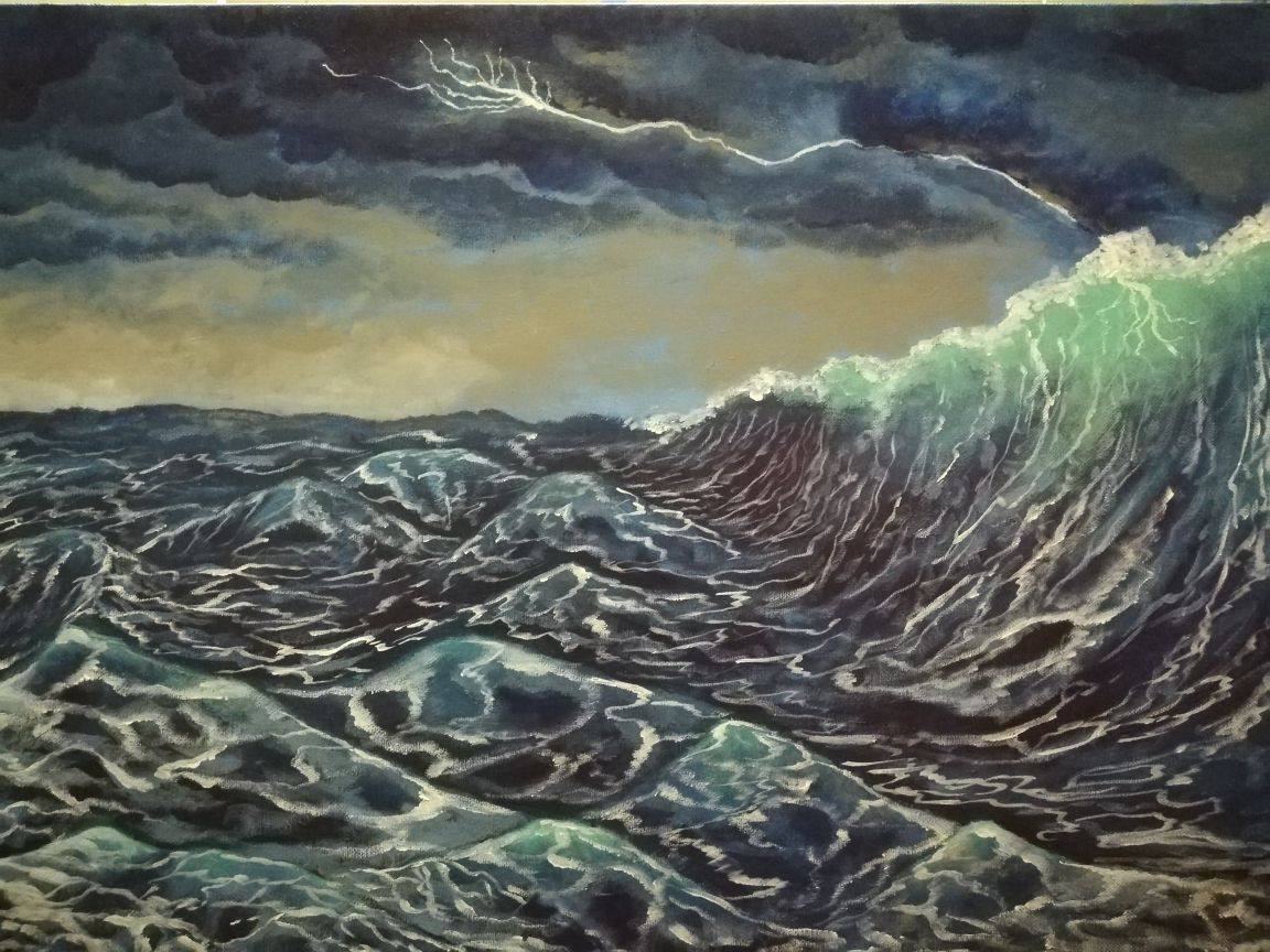 Buy Furious Handmade Painting by Soumyadeep Lahiri. Code:ART_4654_27948 ...