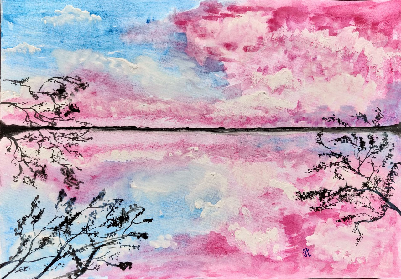 Buy Cloud 9 Handmade Painting by JALPA CHAUHAN. Code:ART_5236_30441 ...