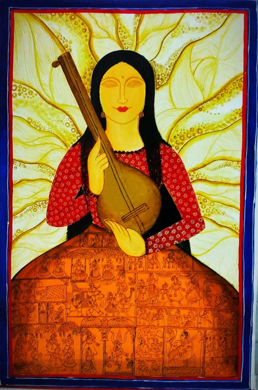 Buy Meera Handmade Painting by NEETU JAIN. Code:ART_6217_35932 ...