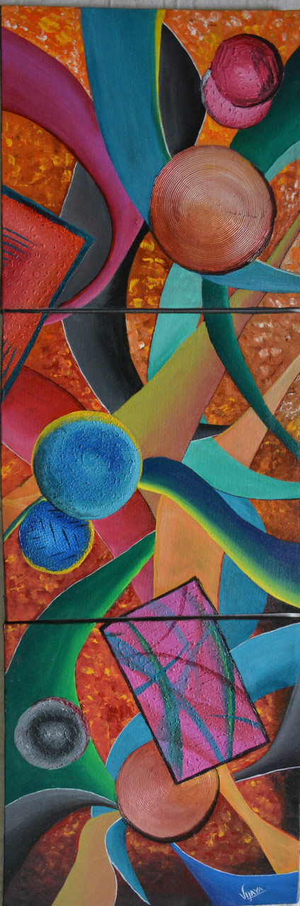 Buy United together Handmade Painting by VIJAYA CHAVAN. Code:ART_6624 ...