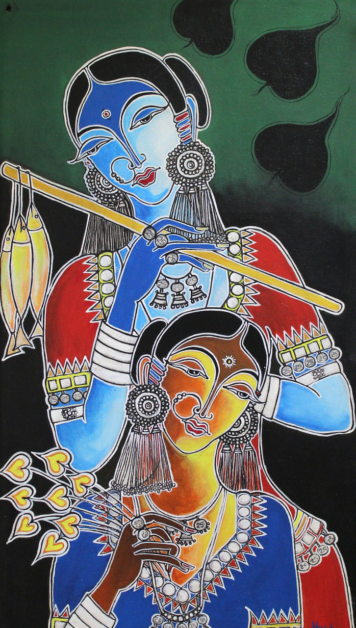 Buy Colors Of Banjara-5 Handmade Painting by SHRAVAN D. Code:ART_4939 ...